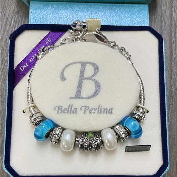 bella Perlina | Jewelry | Bella Perlina Blue And Silver Bracelet | Poshmark